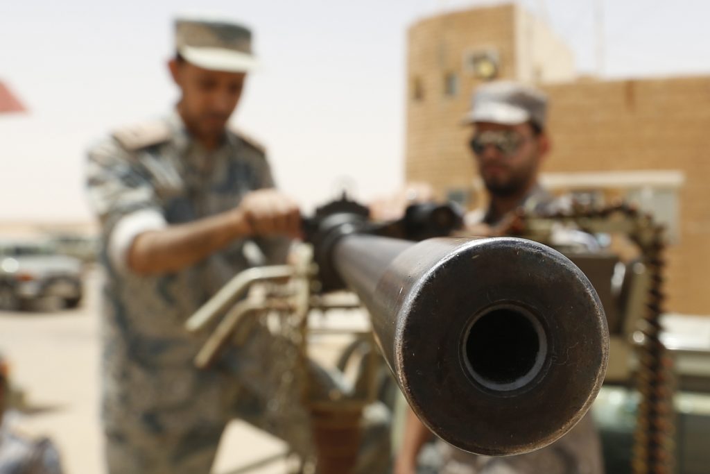 Saudi guards at Saudi Arabia's northern border with Iraq | The Record