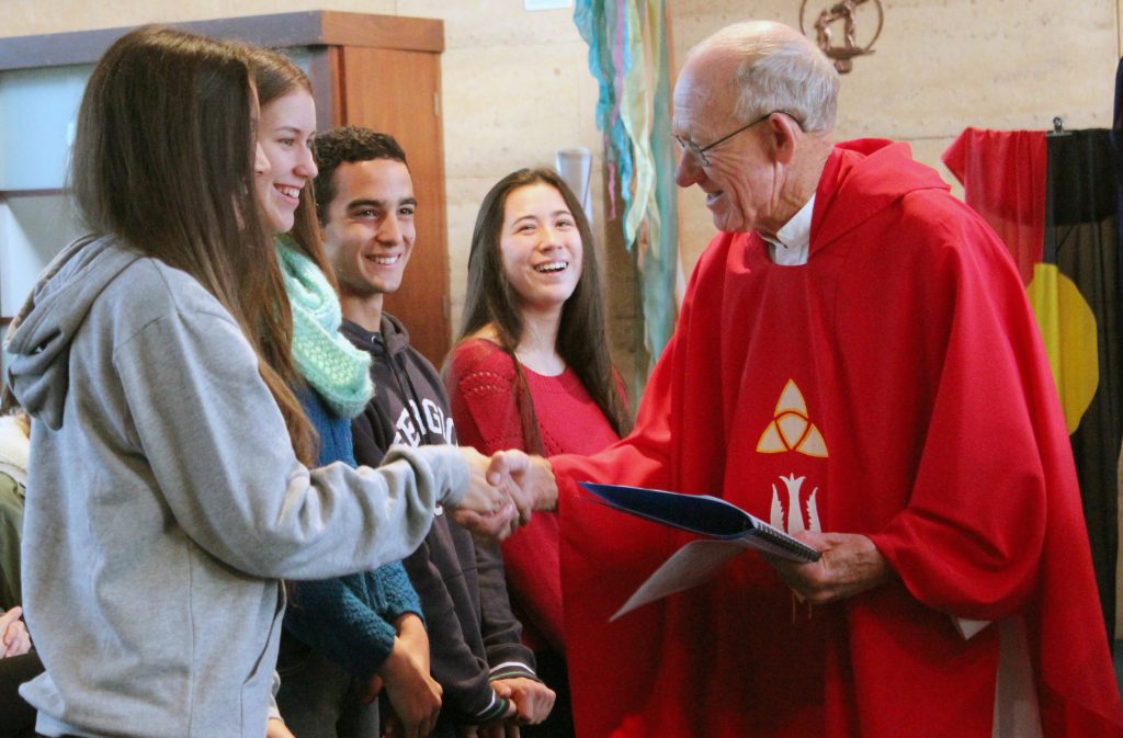 Fr Geoff congratulating the newly appointed Eucharistic Ministers | The ...