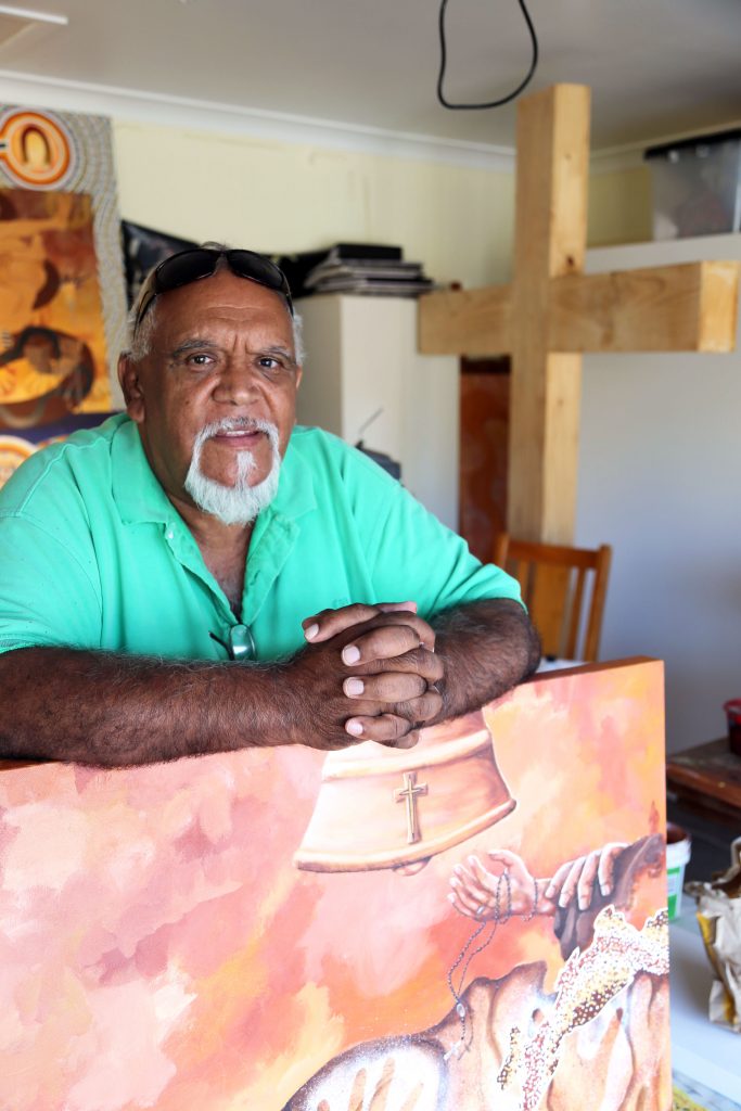 Kinchela Boys Home (KBH) survivor, Uncle Richard Campbell with one of ...