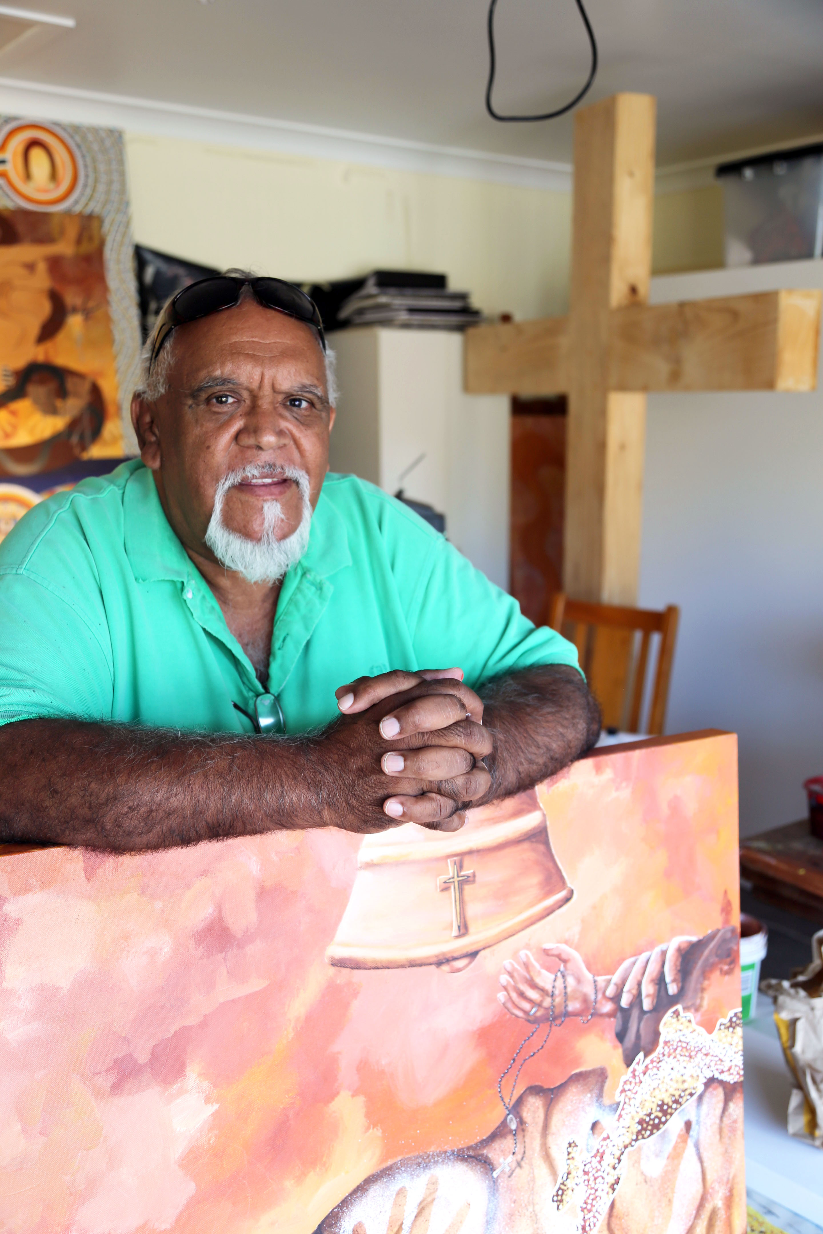 Kinchela Boys Home (KBH) survivor, Uncle Richard Campbell with one of ...