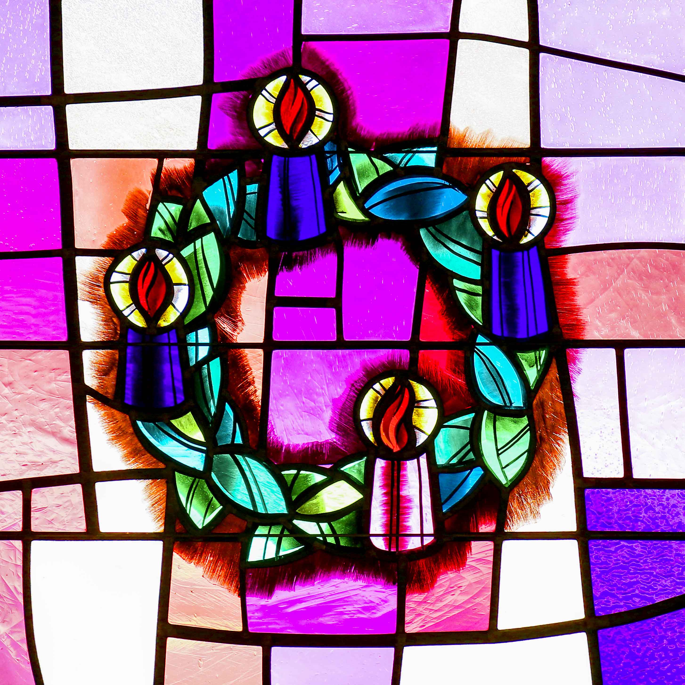 ADVENT WREATH STAINED GLASS | The Record